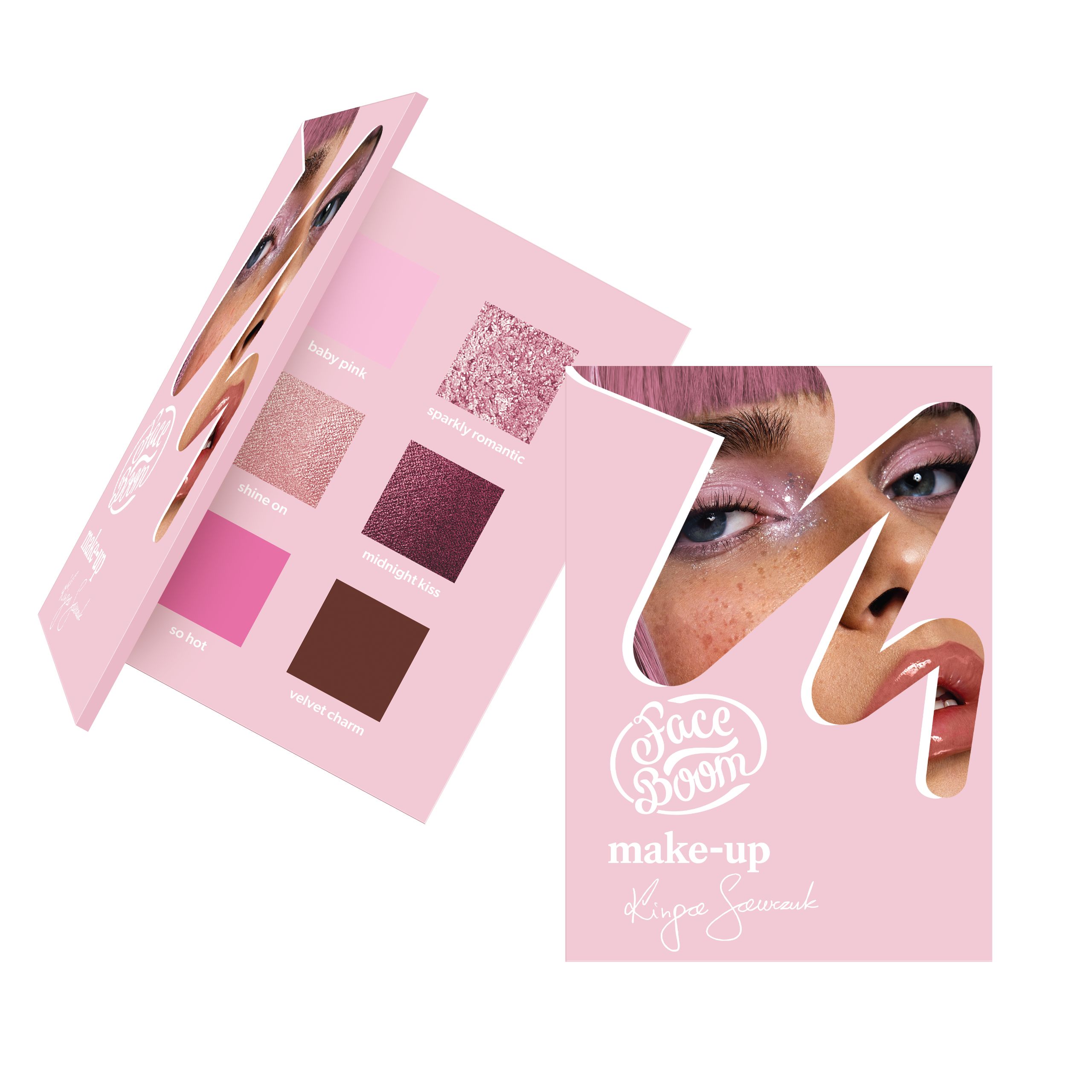Paleta cieni do powiek pink power girl - Czarująca Kokietka, 9 g ...