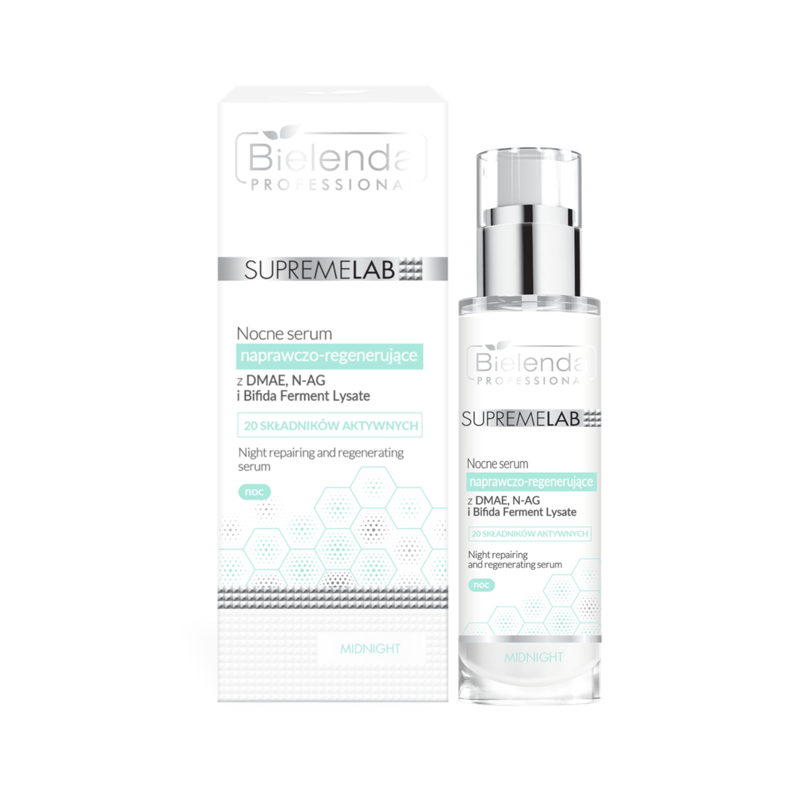 Nocne serum naprawczo – regenerujące z DMAE, N-AG, Bifida Ferment ...