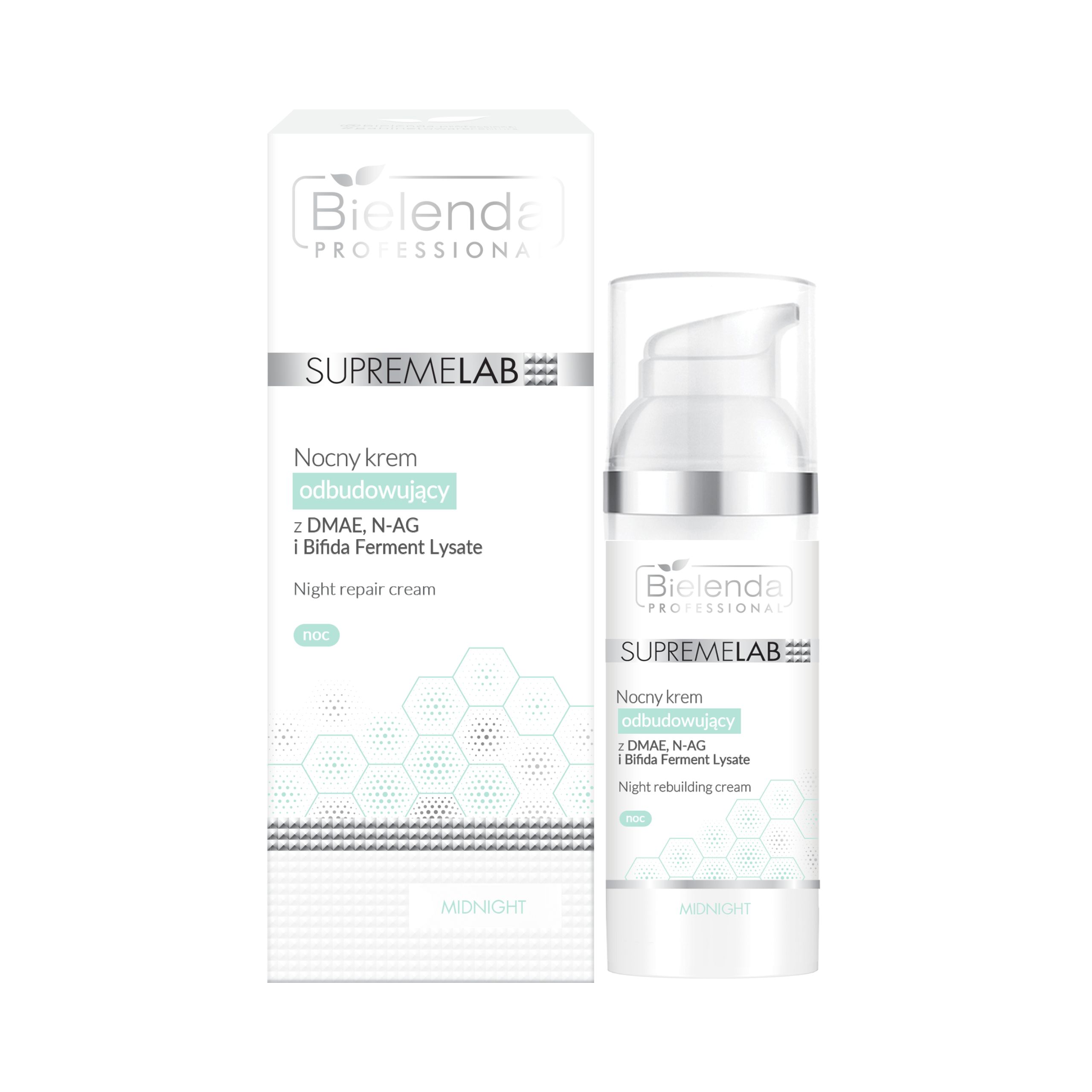 Nocny krem odbudowujący z DMAE, N-AG, Bifida Ferment Lysate, 30 ml ...